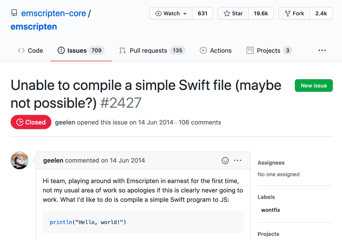 The state of Swift for WebAssembly in 2020 (and earlier) | Max Desiatov